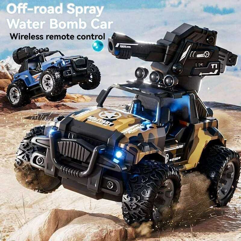 RC Launching Bullets Battle Simulate Remote Control 2.4G Spray Water ...