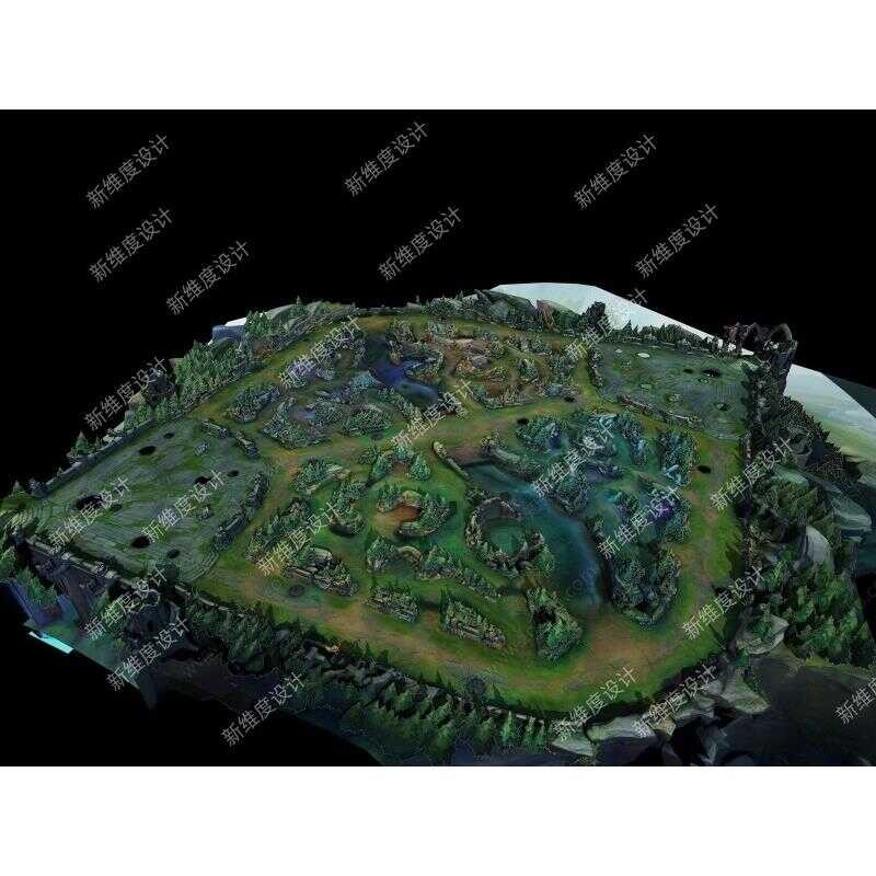 Modern LOL League of Legends New Version Grand Summoner Canyon Scene ...