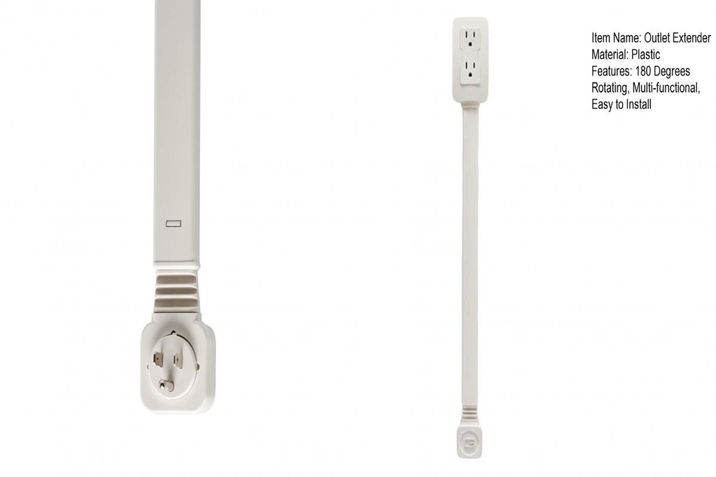 [EY] Rotating Power Strip Electrical Outlet Extender Usb Outlet ...