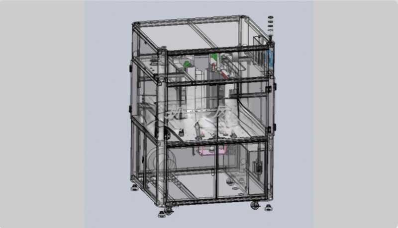 FPC automatic material receiving machine design drawings 3D drawing ...