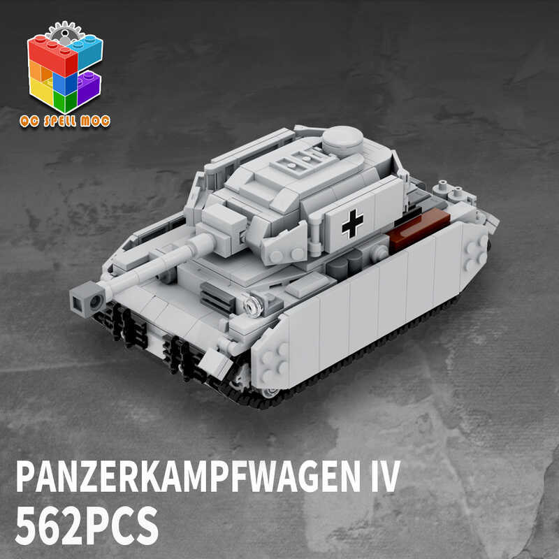 BuildMOC German No.4 Tank WW2 call of duty figure Medium Tanks Model ...
