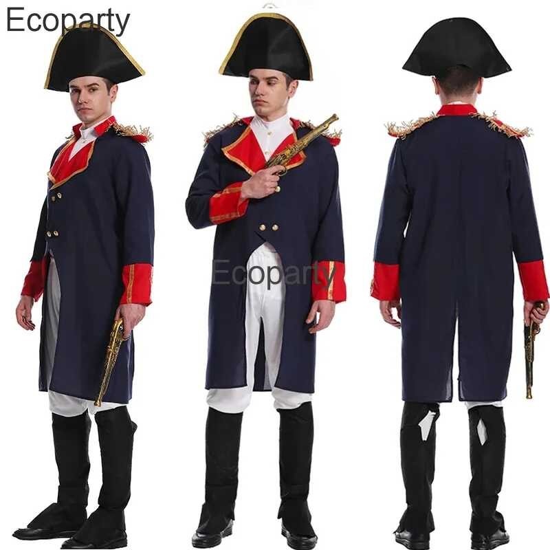 New Medieval Napoleon Costume For Men Halloween Warrior Musketeers ...