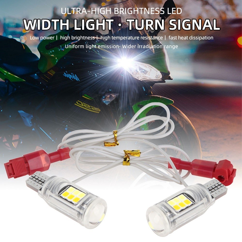 T15 Dual Contact Motorcycle Signal Light W16W Motorcycle Lights Parking ...