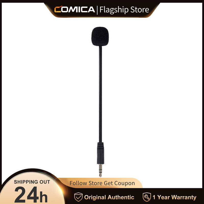 Comica Cvm-Gm-C1 3.5 Mm Gooseneck Microphone For Wireless Microphone ...