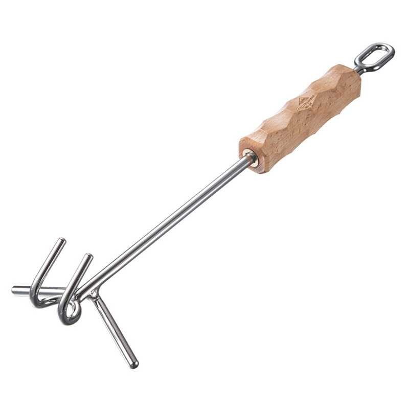 Camping Lifter Frying Pan Lid Lifter Ms-34 With Wood Handle 1Pcs ...