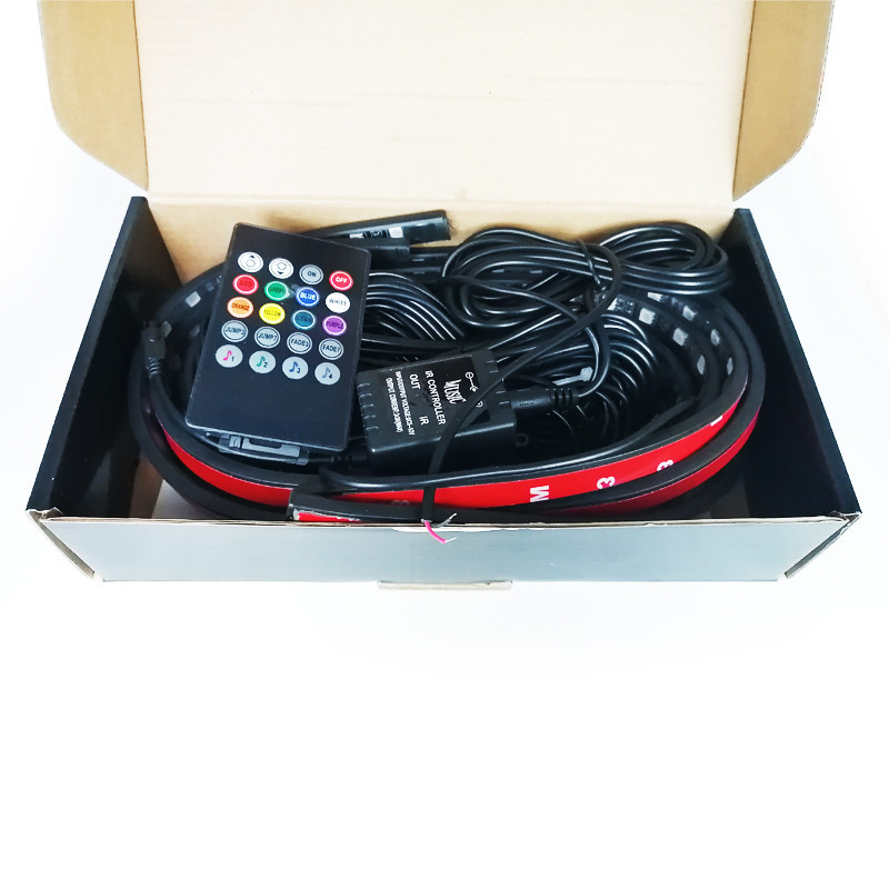 APP Remote Voice Control LED Chassis Flexible Strip RGB Underbody Glow ...