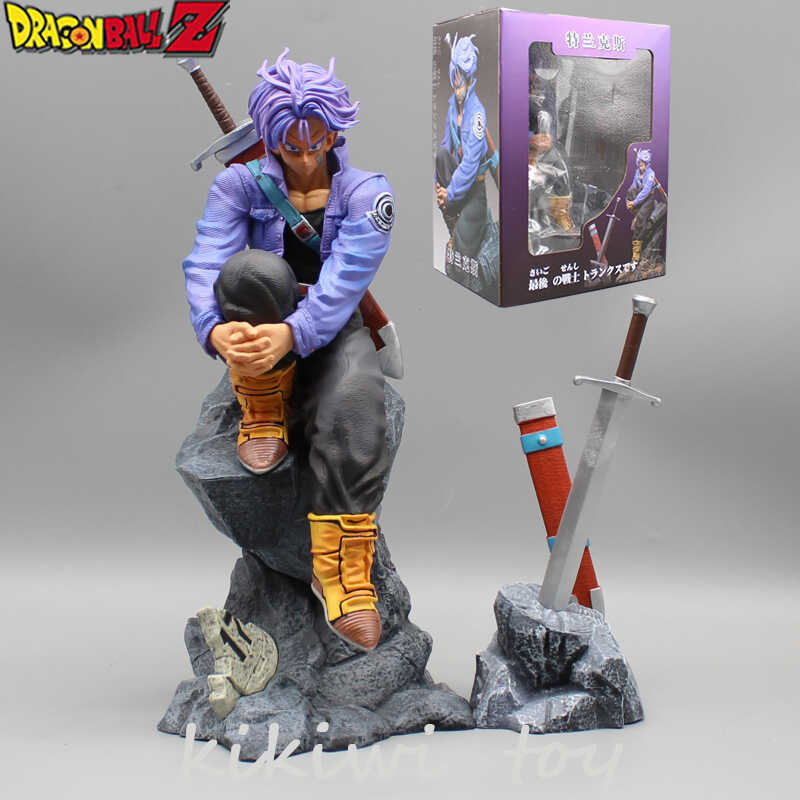 28 cm Dragon Ball Z Anime Figure Gk Trunks The Last Soldier Torankusu ...