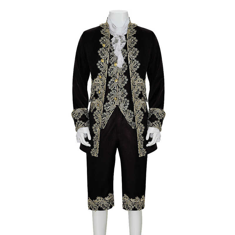 Medieval prince dresses, magnificent palace style, embroidered lace ...