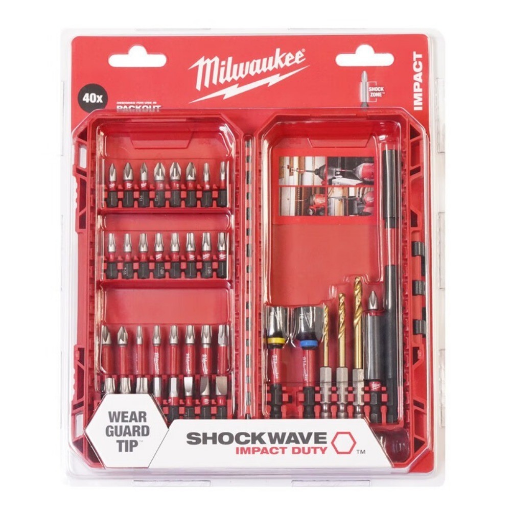 Milwaukee 4932492004 Shockwave Impact Duty Bit Set - 40 PC | Shopee ...