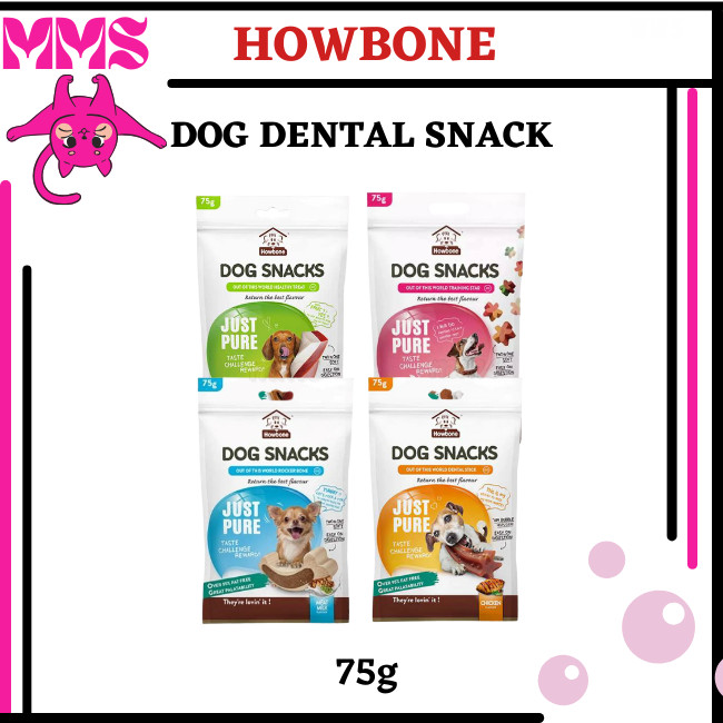 Howbone Just Pure Dental Treat for Dog - Rocker Bone Training Star ...