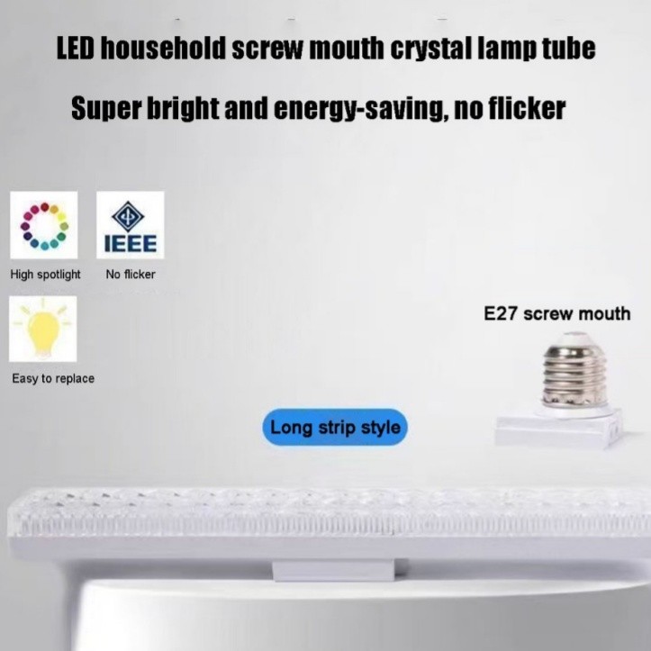 [Manila Stock] 2PCS LED Bulbs Long Crystal Design 2025 New Crystal LED ...