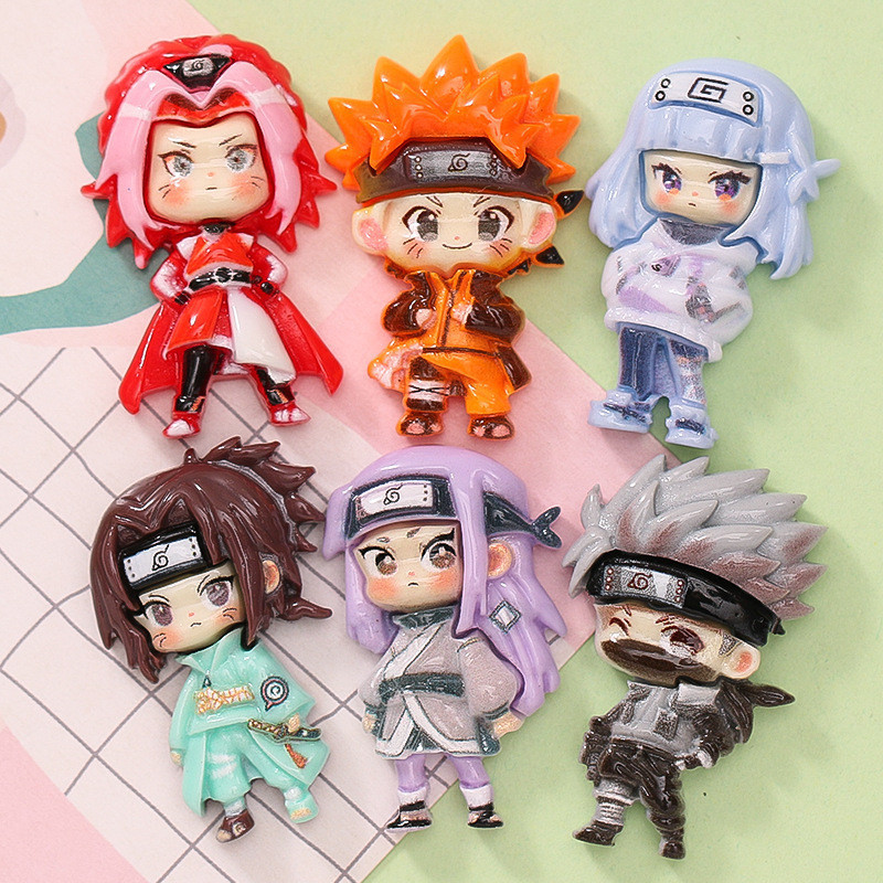 Cartoon Sasuke Jibbits for designks Teenager jibitz Anime Naruto 3d ...