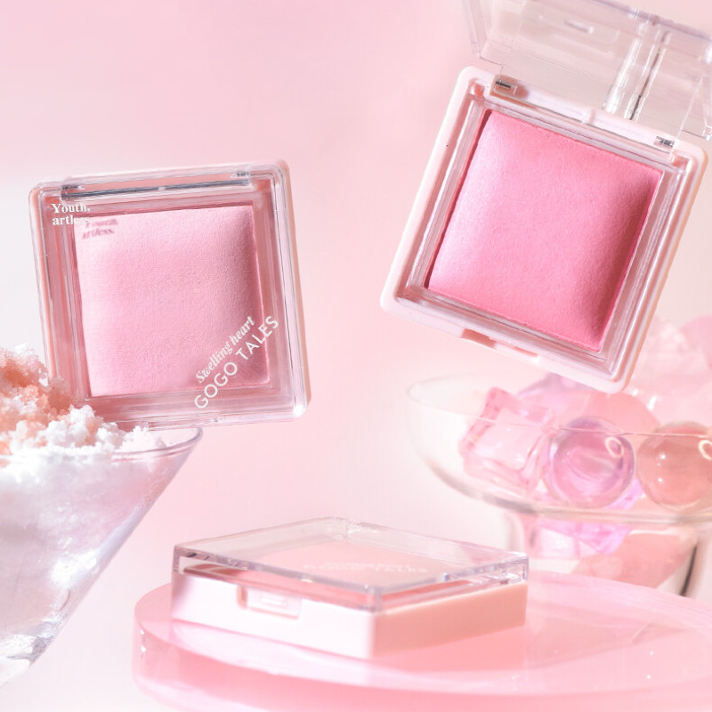 GOGO TALES Blush Plate Monochrome Low Saturation Natural Blush Plate ...