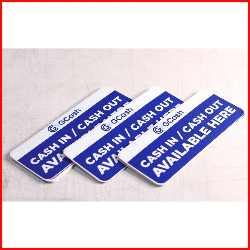 ☪ Dsign Gcash Cash In/ Cash Out Available Here Signage Sticker, Store ...