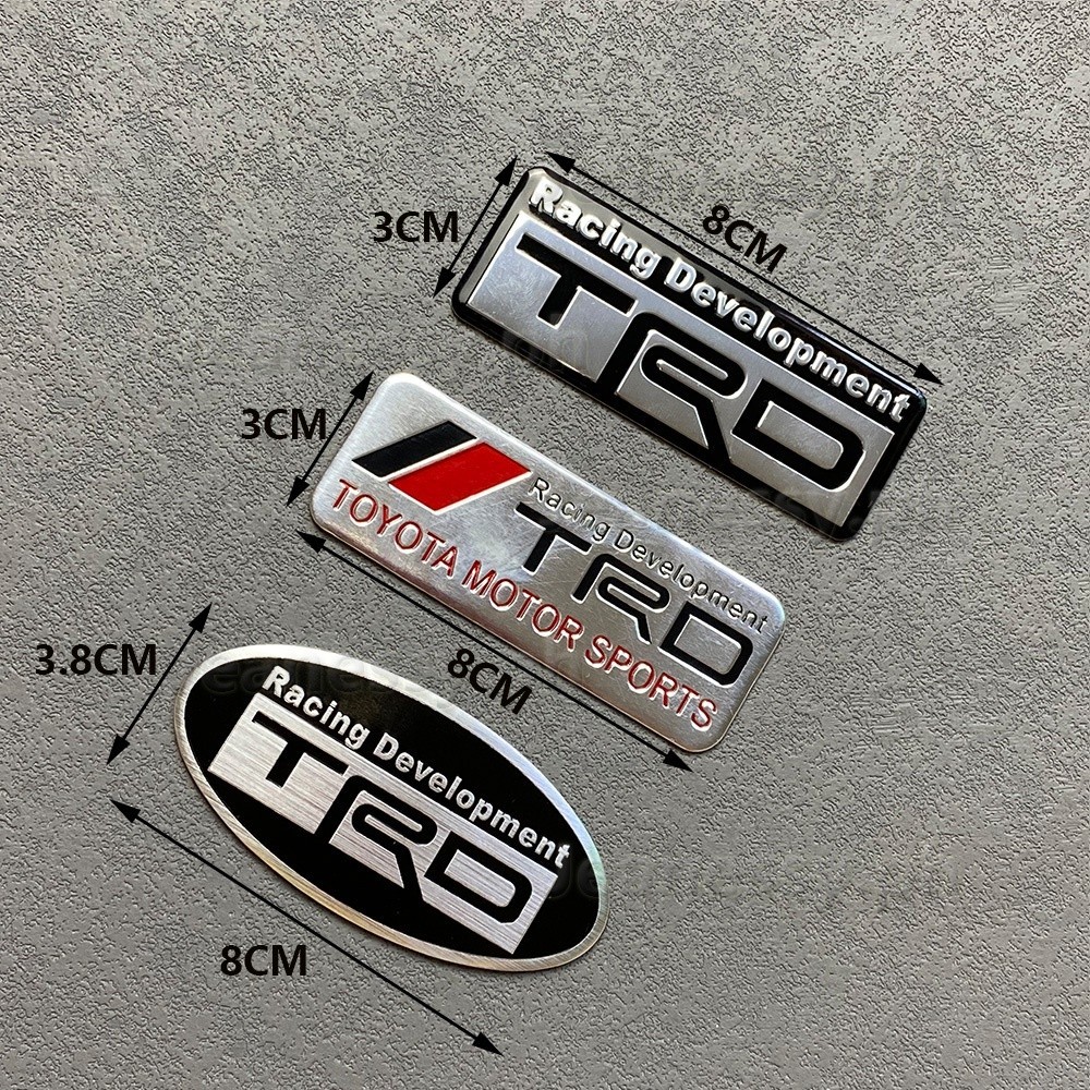 *READY STOCK*Refictive Sticker Front & Rear Sign TRD SPORTS Logo Emblem ...
