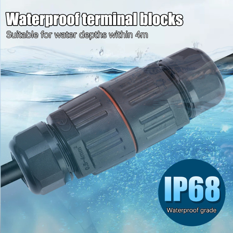 IP68 Waterproof Cable Connector - Nylon PA66 Material - Wire Extender ...