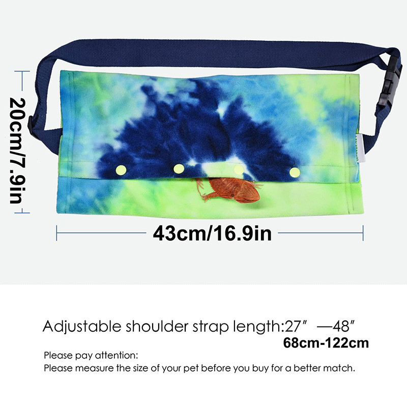 Benepaw Fashion Small Animal Carrier Adjustable Lizard Reptile Sling ...