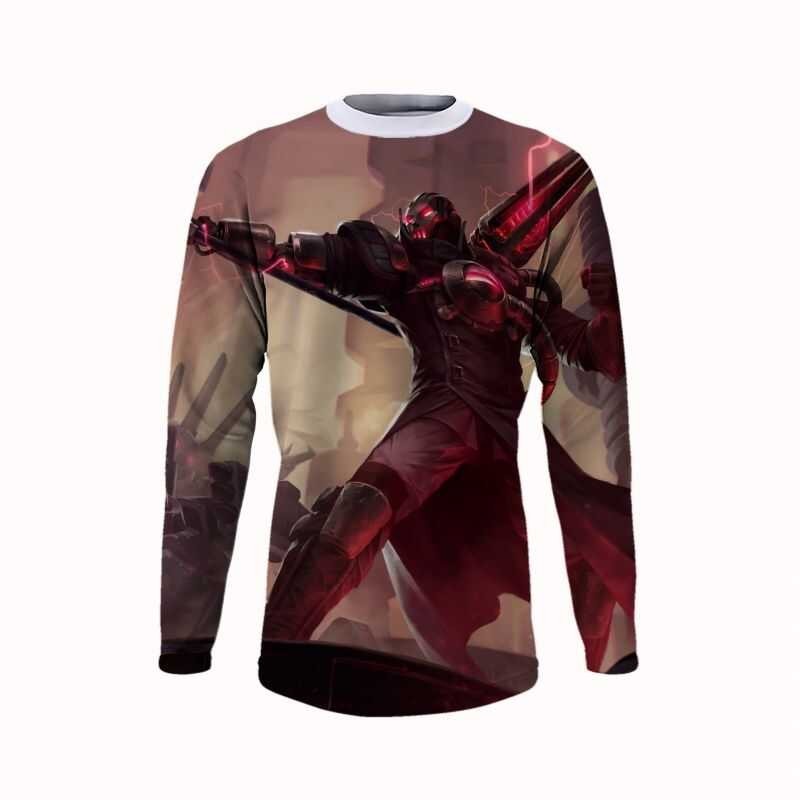 Kultura Ng Kalye Mahaba Ang Manggas Graffiti Damit Ng League Of Legends ...