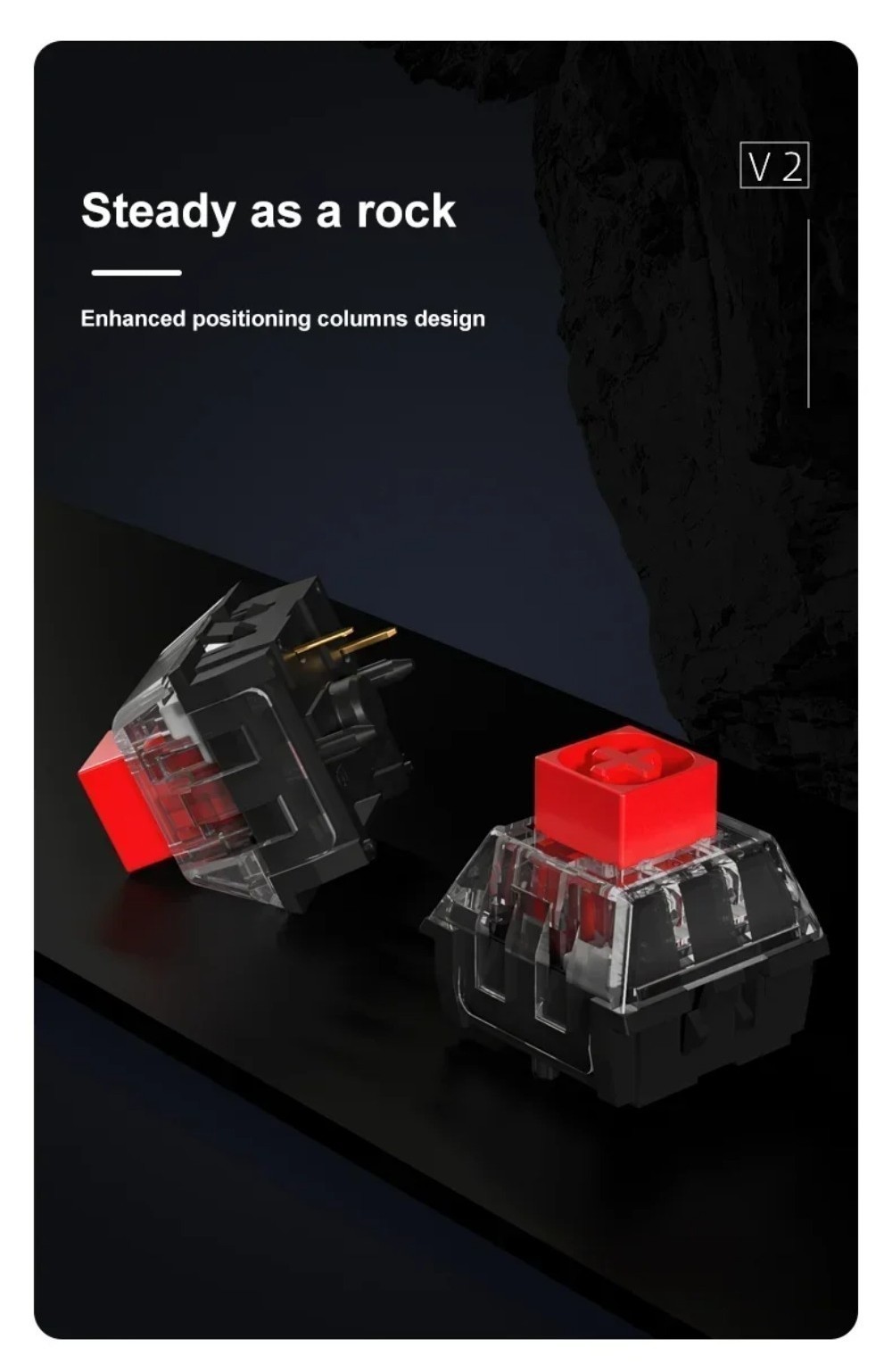 Kailh Box White/Brown/Red V2 Mechanical Keyboard Switch Linear Tactile ...