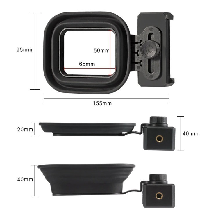 Universal Phone lens Hoods Anti-Reflection Hood for Smart Phone Cold ...