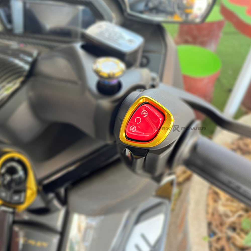 XMAX Motorcycle Right Handle Switch Starter Ring Trim Cap Modified ...