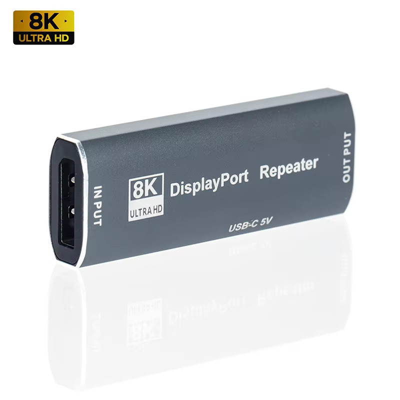 Displayport Extender 8K Active DP 1.4 Repeater DisplayPort Signal ...