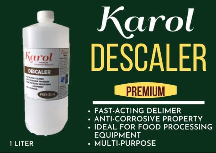 KAROL Descaler 1 Liter (Delimer, Acid Cleaner, Hine, Coffee Maker ...
