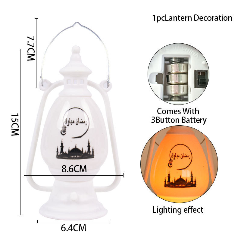 LED Smokeless Electronic Lamp Ramadhan Decoration Electronic Candle ...