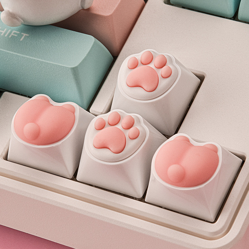 1 PC Pink Cat Paw Keycap / Cat Butt Keycap Cat Claw Keycap Mechanical ...