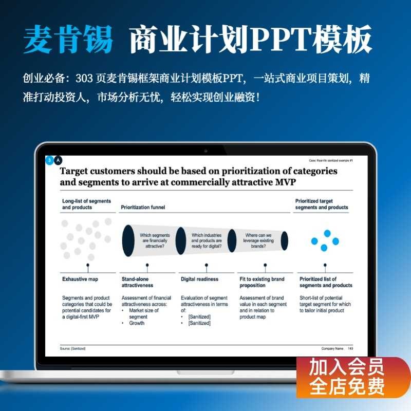 2024 MBB Business Plan PPT Template McKinsey Framework Project Planning ...