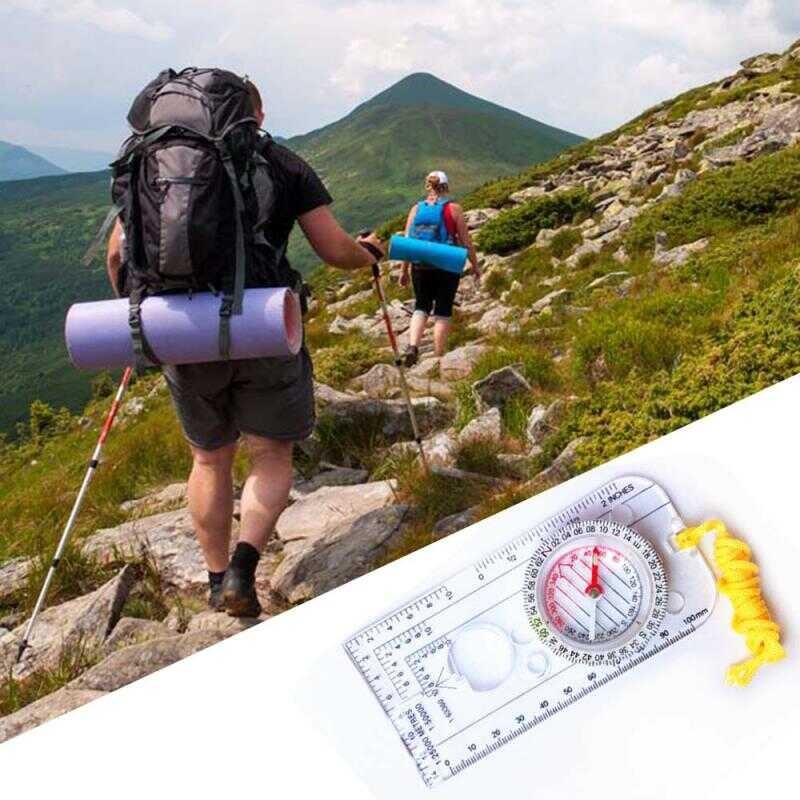 Multi-function Drawing Ruler Professional Map Scale Camping Navigation ...