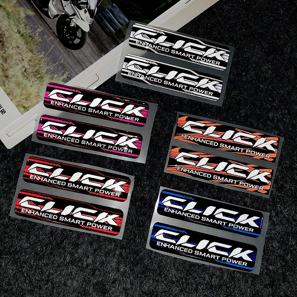 Honda Click V3 125 125i Sticker 2Pcs 3D Soft Glue Reflective Sticker ...