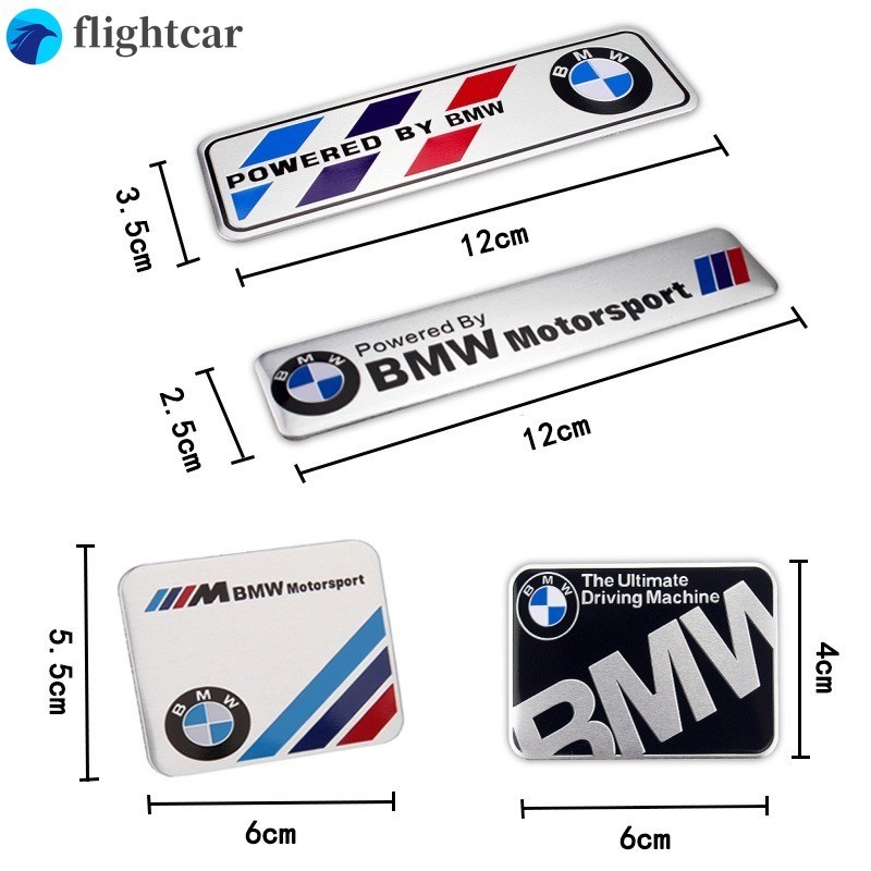 （FT）3D Metal Car Body Nameplate Sticker For BMW M Power M6 M8 E46 E60 ...