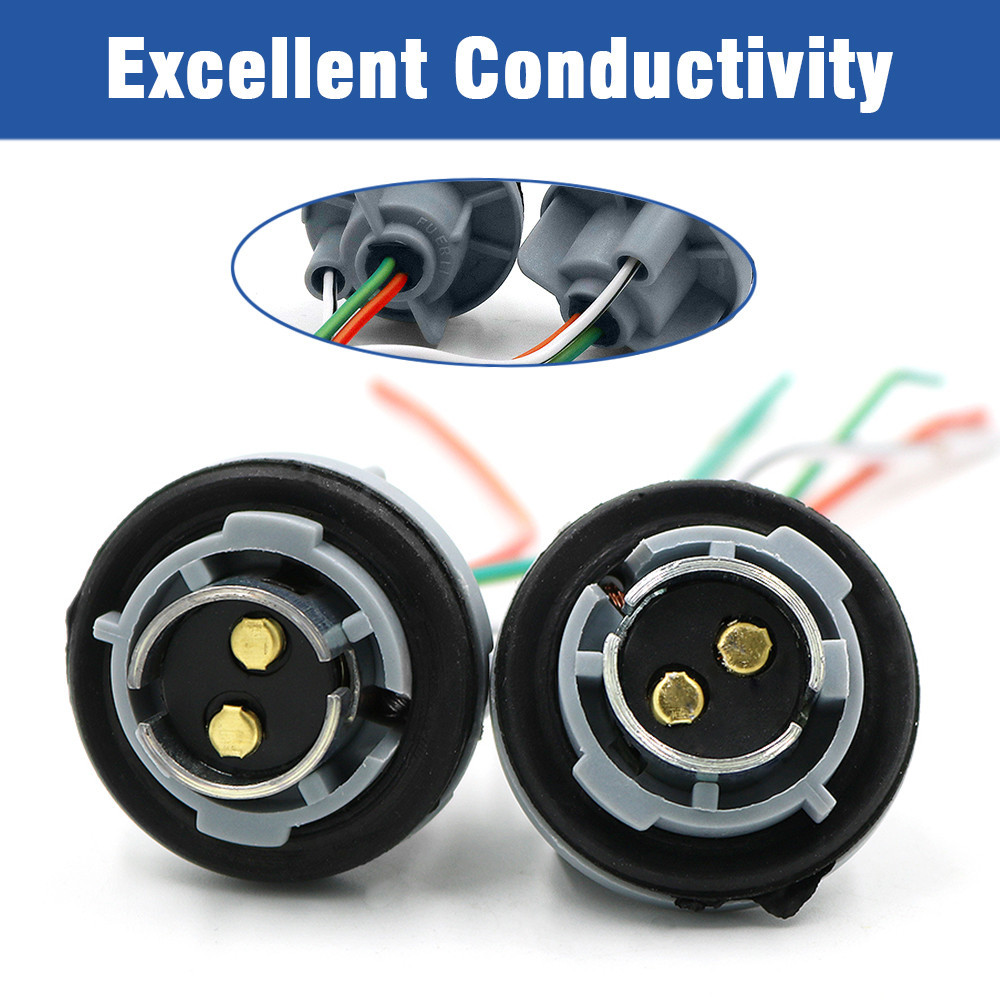 LT 1pcs S25 1157 BAY15D P21/5W Car Auto LED Bulb female Socket adapter ...