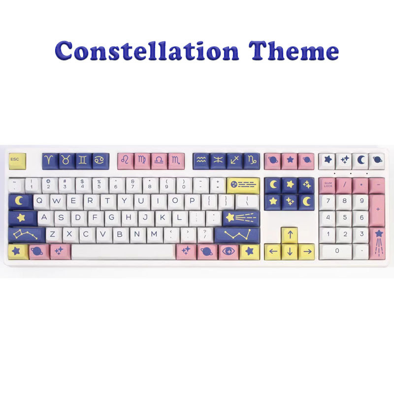 【Constellation Theme】Keycaps 134 Keys XDA Profile Cute Constellation ...