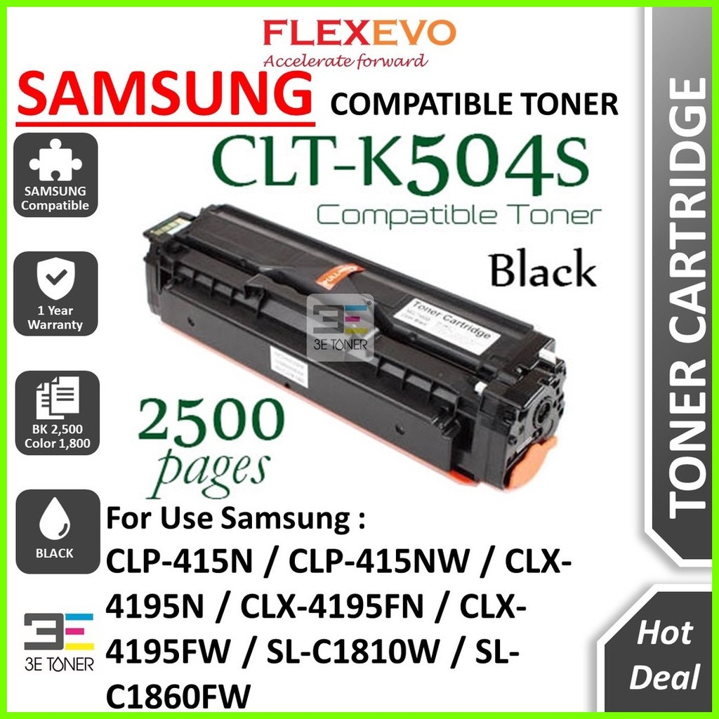 ஐ Compatible Samsung 504 504S K504S Black CLT-K504S CLT-C504S CLT-M504S CLT-Y504S CLTK504S CLT ...
