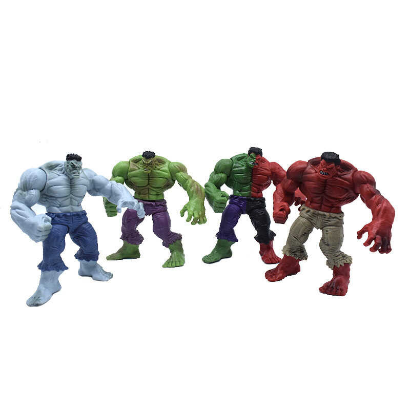 Avengers: Four Hulk Handheld Hulk Doll Models with Movable Hands, Feet ...