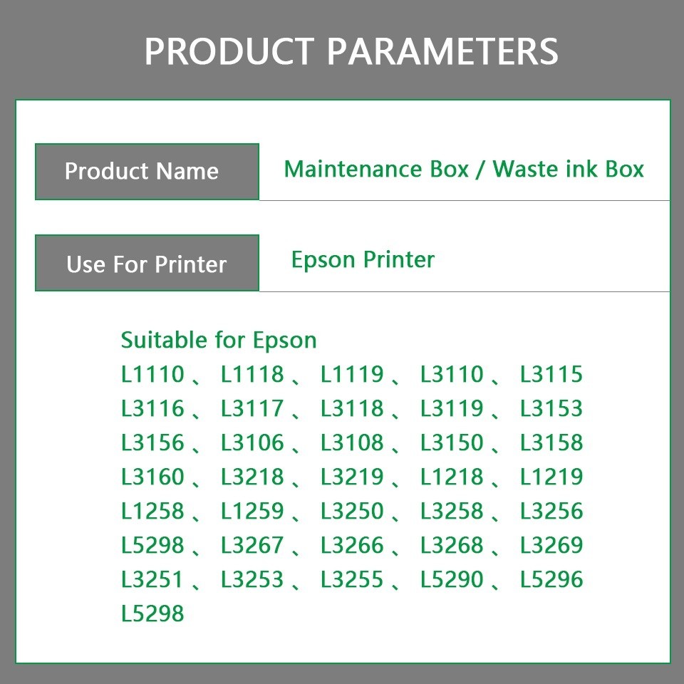 Epson Waste Ink Collector Box For Epson L3218 L3156 L3210 L3250 L1210 ...