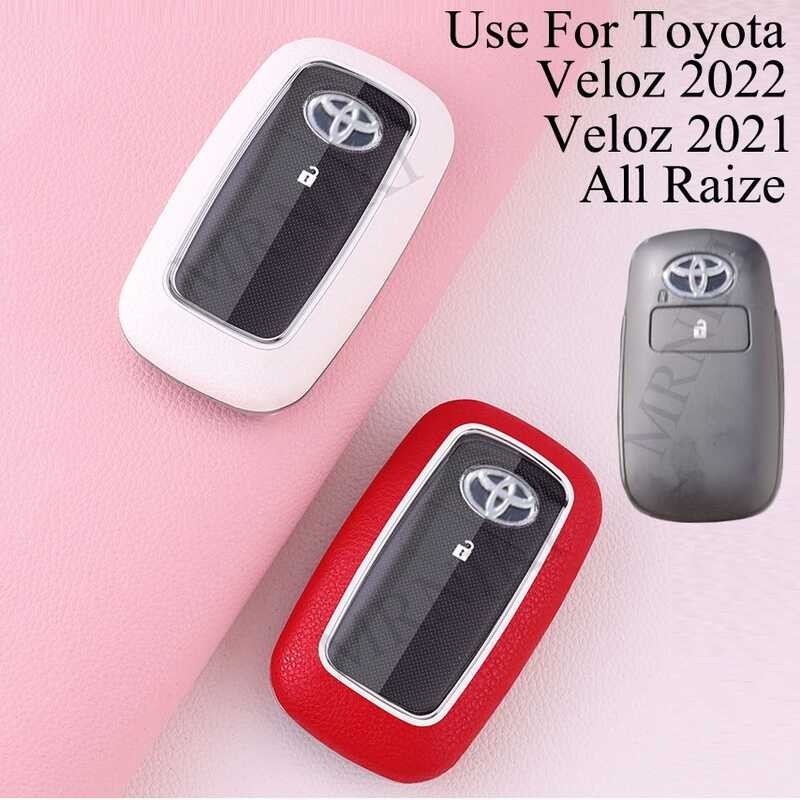 Leather Car Key Cover Case Shell Para Sa Toyota Wigo 2024 Raize Veloz ...