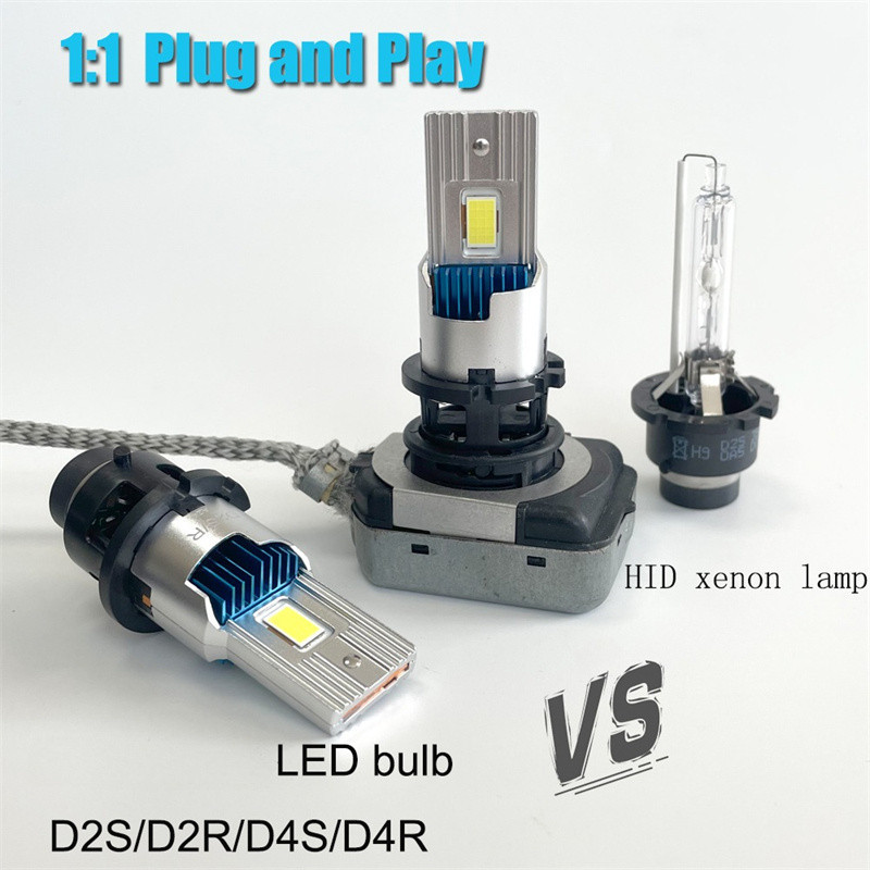 2PCS Auto Lamp D2S LED D4S Canbus Headlight D2R D4R HID Bulbs Xenon ...