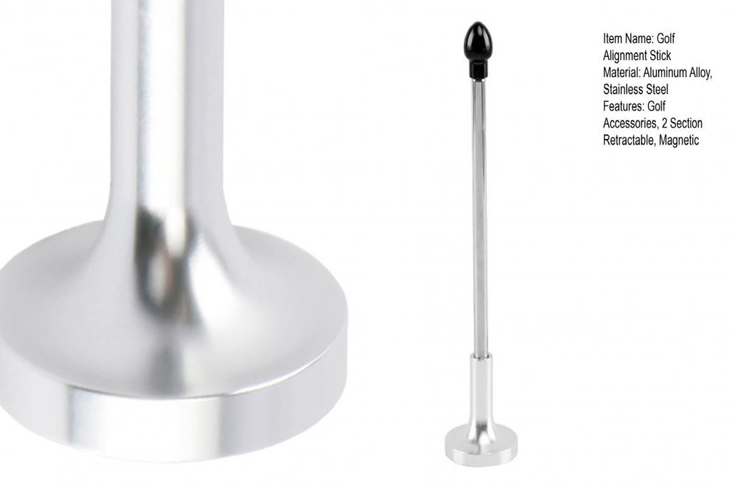 SX 2 Section Golf Alignment Stick Durable Golf Training Equipment 2 Section Retractable Magnetic ...