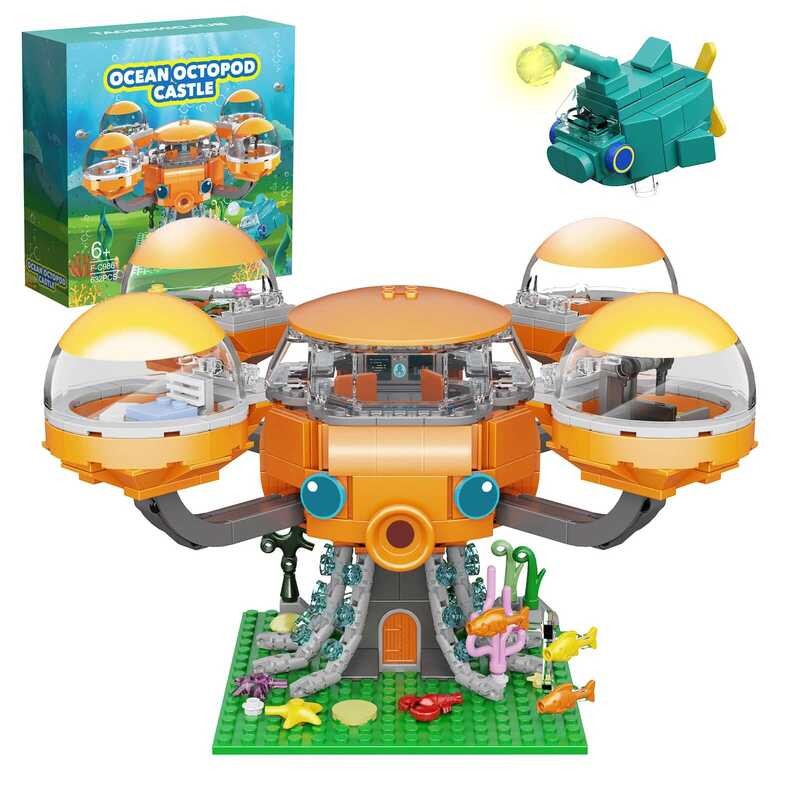 Oceaned Octopods Castle Building Block Set, Octonauts Ocean Adventure ...