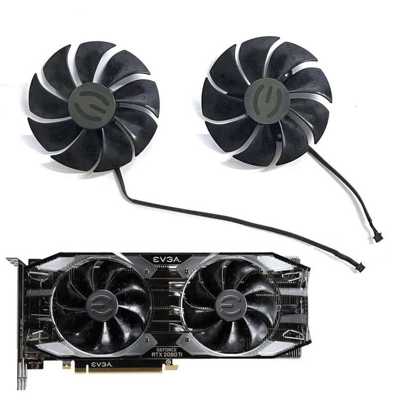 New 87Mm 4 93 4Pin Pla09215s12h GPU Cooler For EVGA RTX 2080Ti 2080 ...