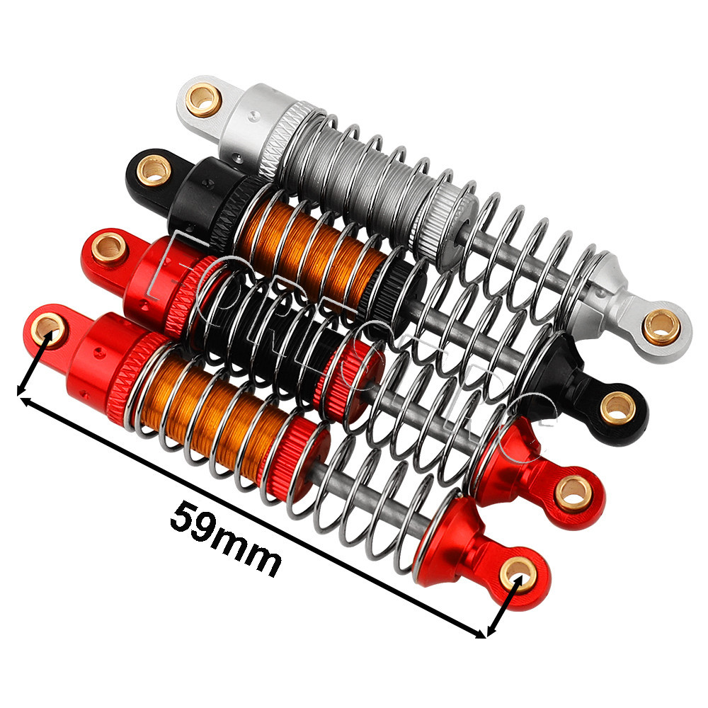4PCS 53mm 59mm 66mm Aluminum Alloy Metal Oil Shocks Absorbers Damper ...