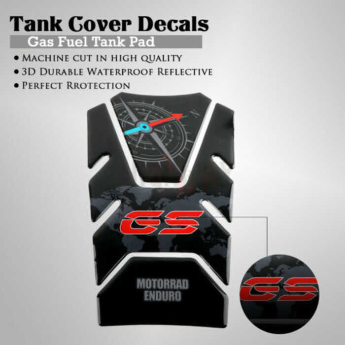 Motorcycle 3D Fuel Oil Tank Pad Decal Emblem Protector Cover Gas Cap ...