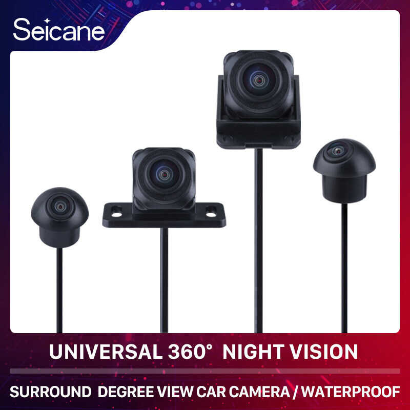 Seicane Universal 4 Cameras 360° Surround View Car Camera 360 Degree ...