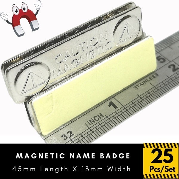 ∈ 50 Pcs Magnetic Name Tag/ID Badge Holder, Strong Fastener with ...