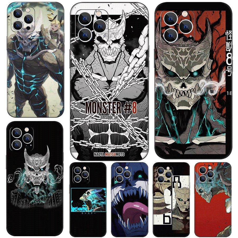 iPhone 15 pro max 15 plus Compatibility TPU Soft Shell Case anime kaiju ...