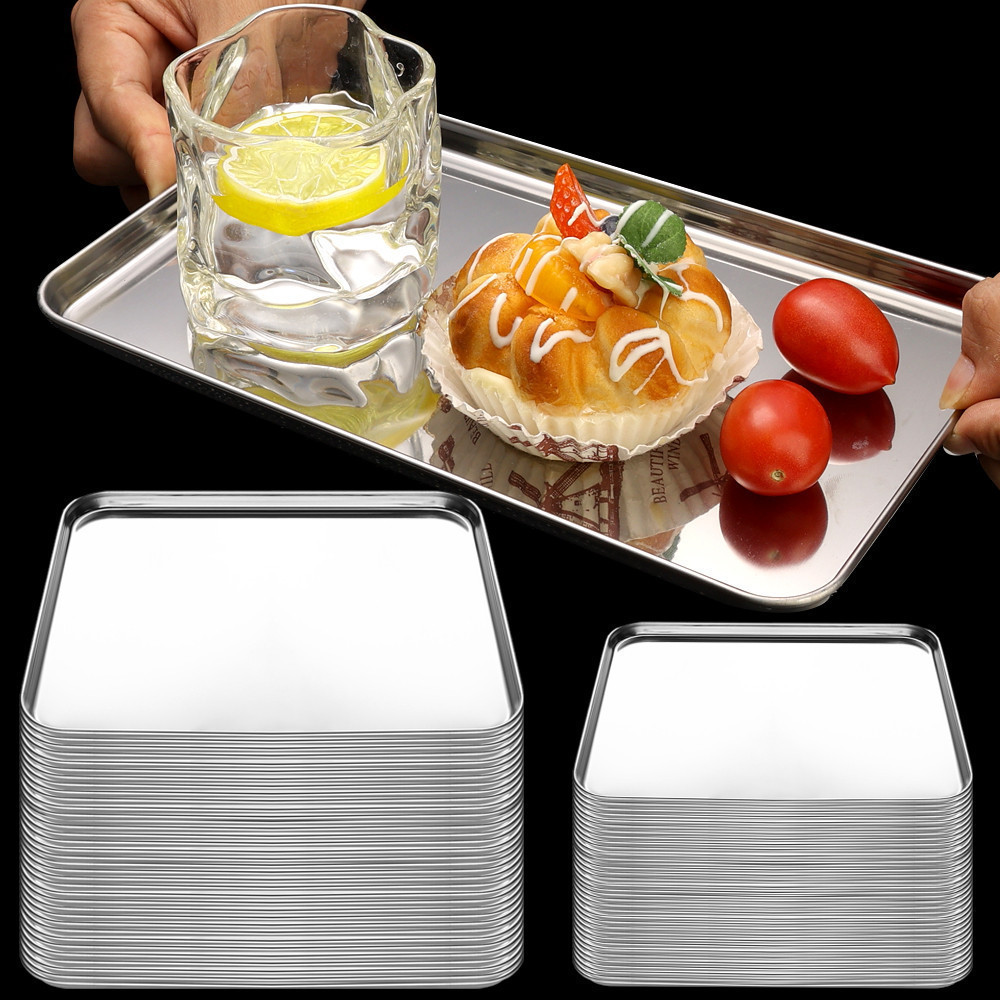 Stainless Steel Food Tray - Serving Trays - Grill Fish Baking Plate ...
