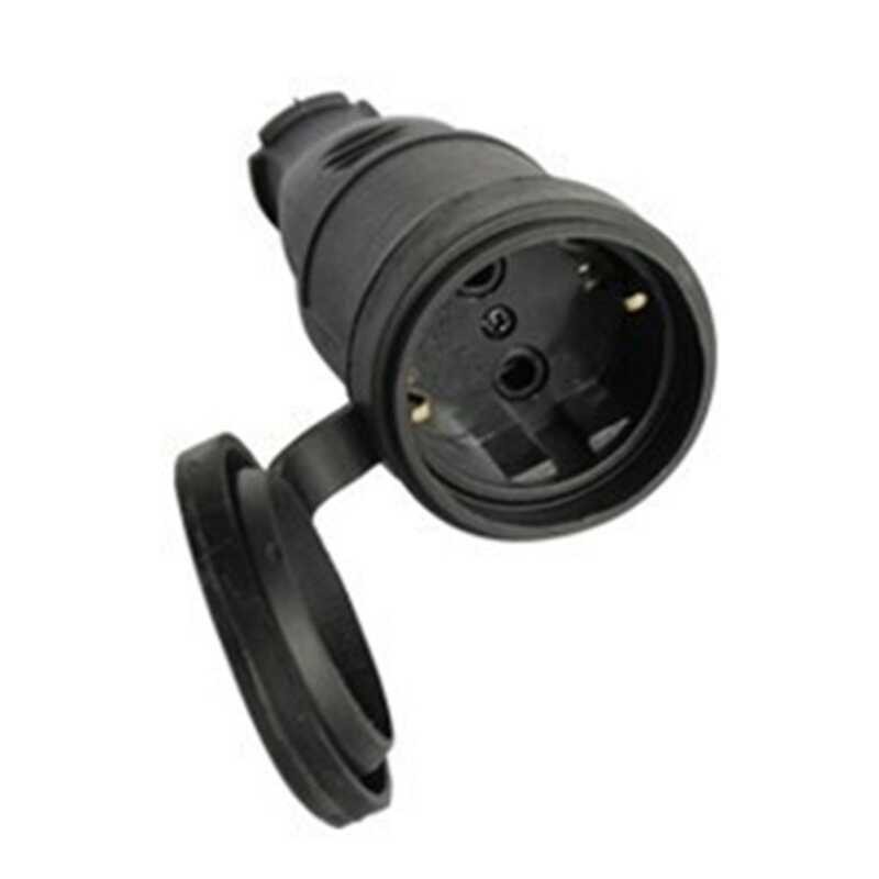 A4 European Rubber Industrial Male & Female Plug Socket 16A 220V-250V 2P+E Ip44 Waterproof ...